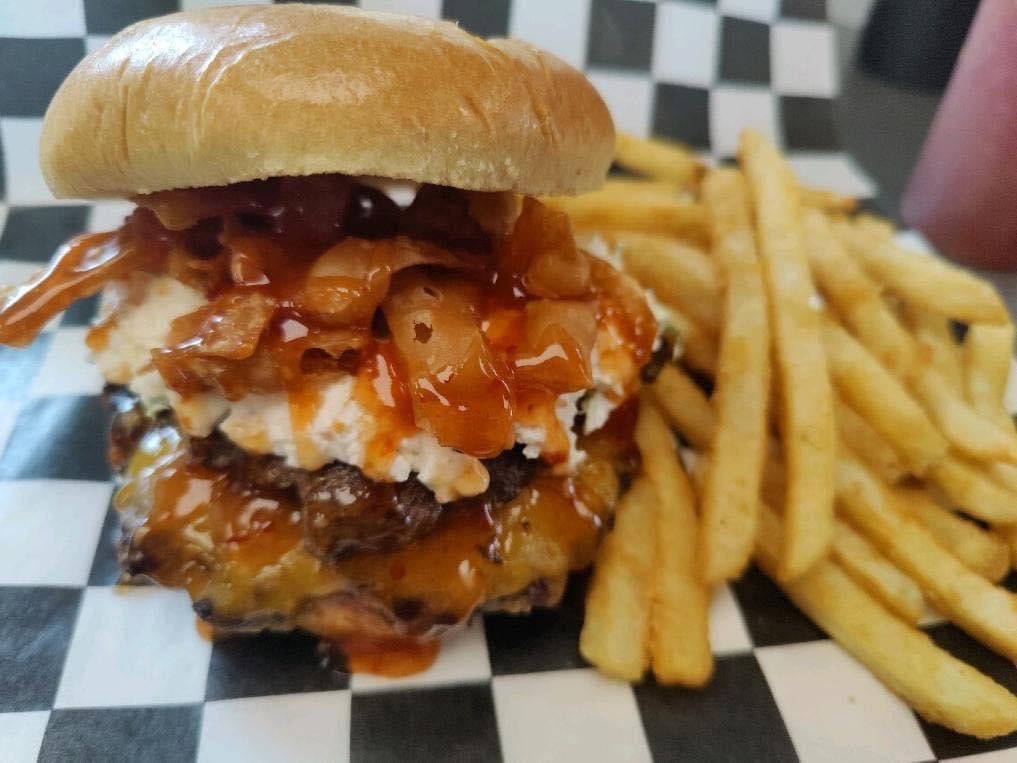 Crab Rangoon Smash Burger | Holly's Dogs